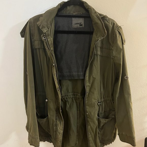 Levi's | Jackets & Coats | Levis Fourpocket Utility Jacket In Green ...